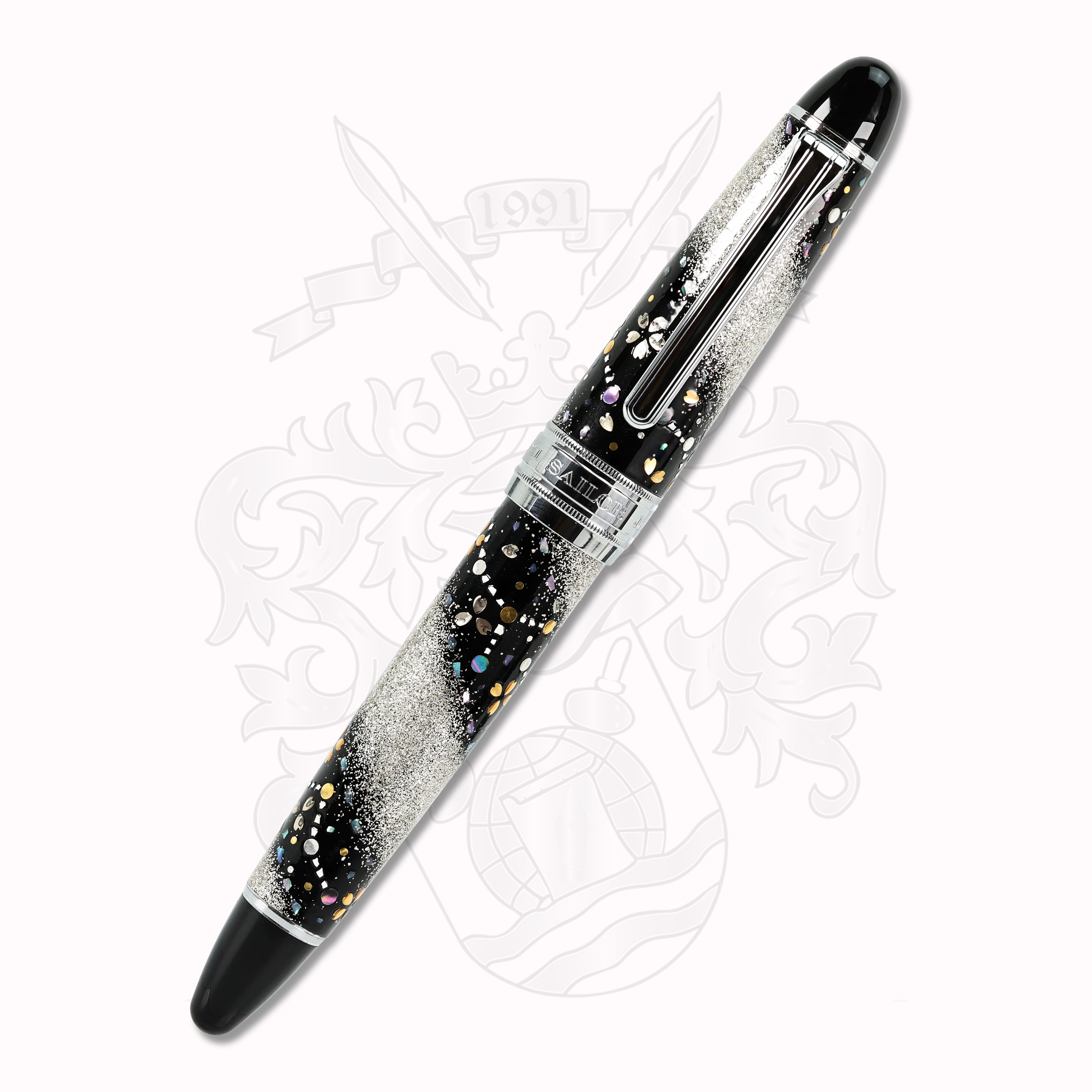 Sailor King of Pen - SILVER COSMOS Maki-e Fountain Pen – The Pleasure ...