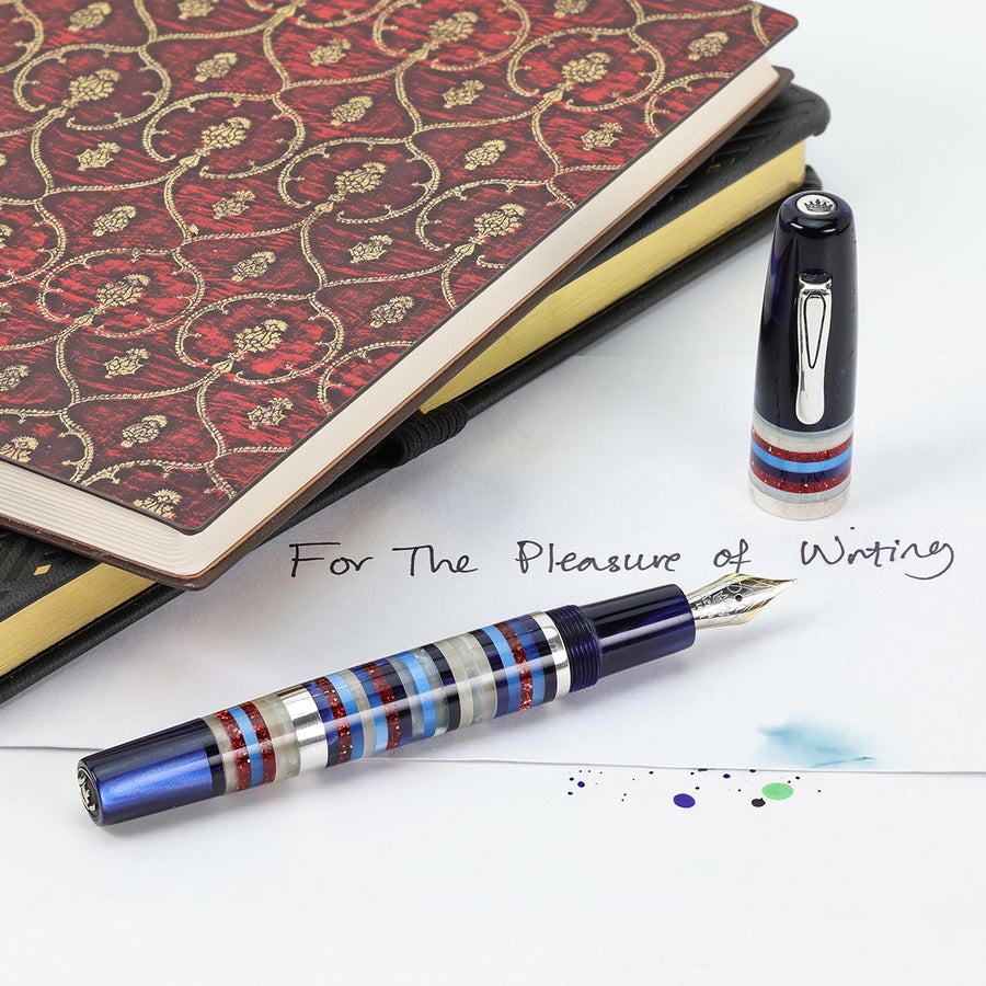 Krone Resonance - Capri Blue Fountain Pen 18k – The Pleasure of Writing