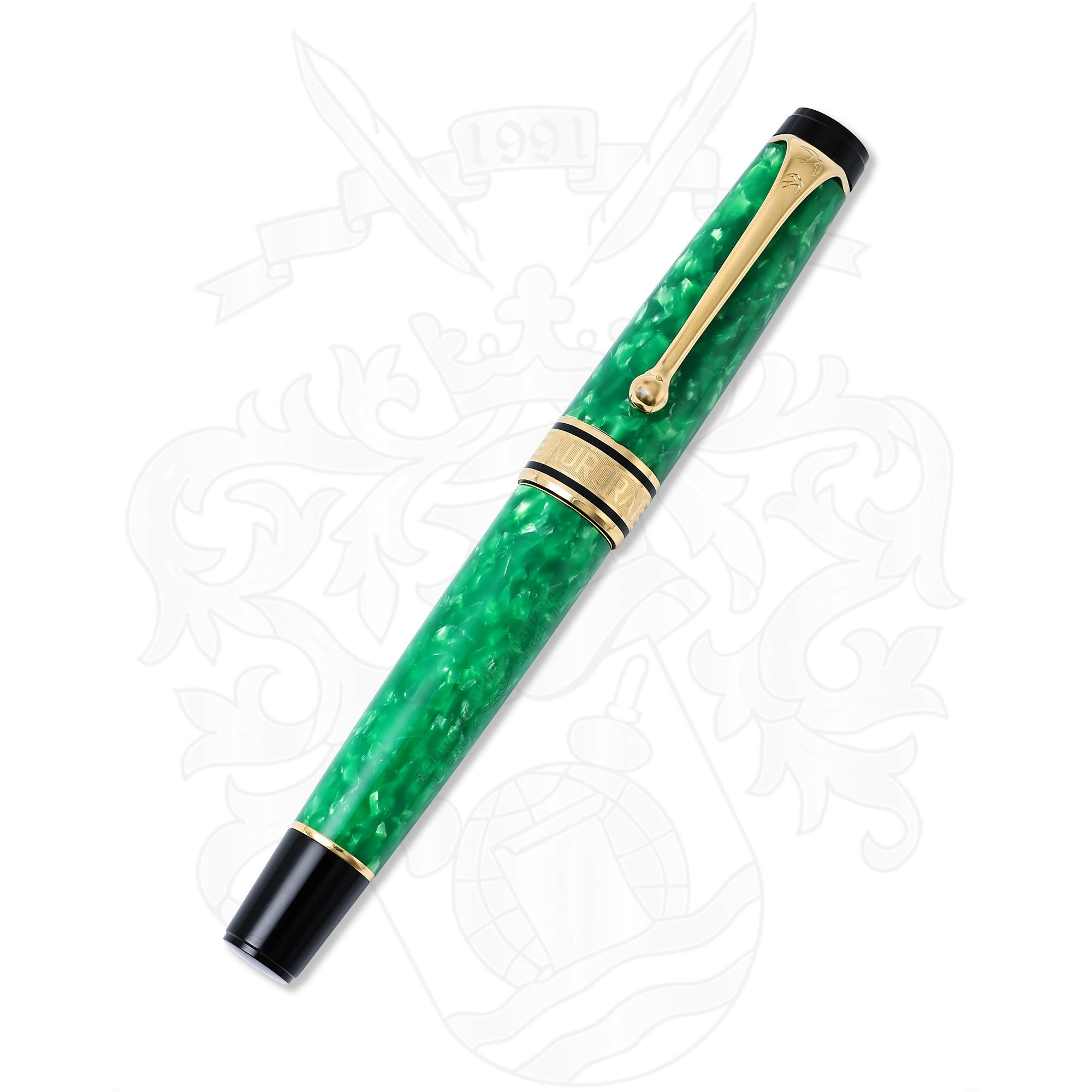 Aurora Optima Primavera Green Fountain Pen – The Pleasure of Writing