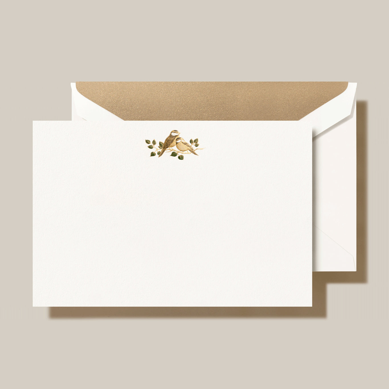 Crane Love Birds Note Card & Envelopes – The Pleasure of Writing