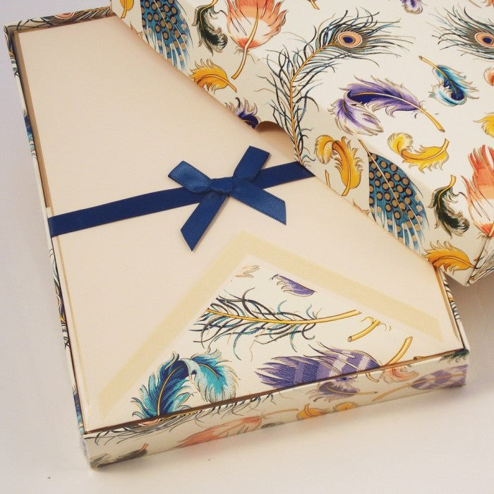 Rossi Writing Paper and Lined Envelopes 6.25" x 8.50" Style Feathers ...