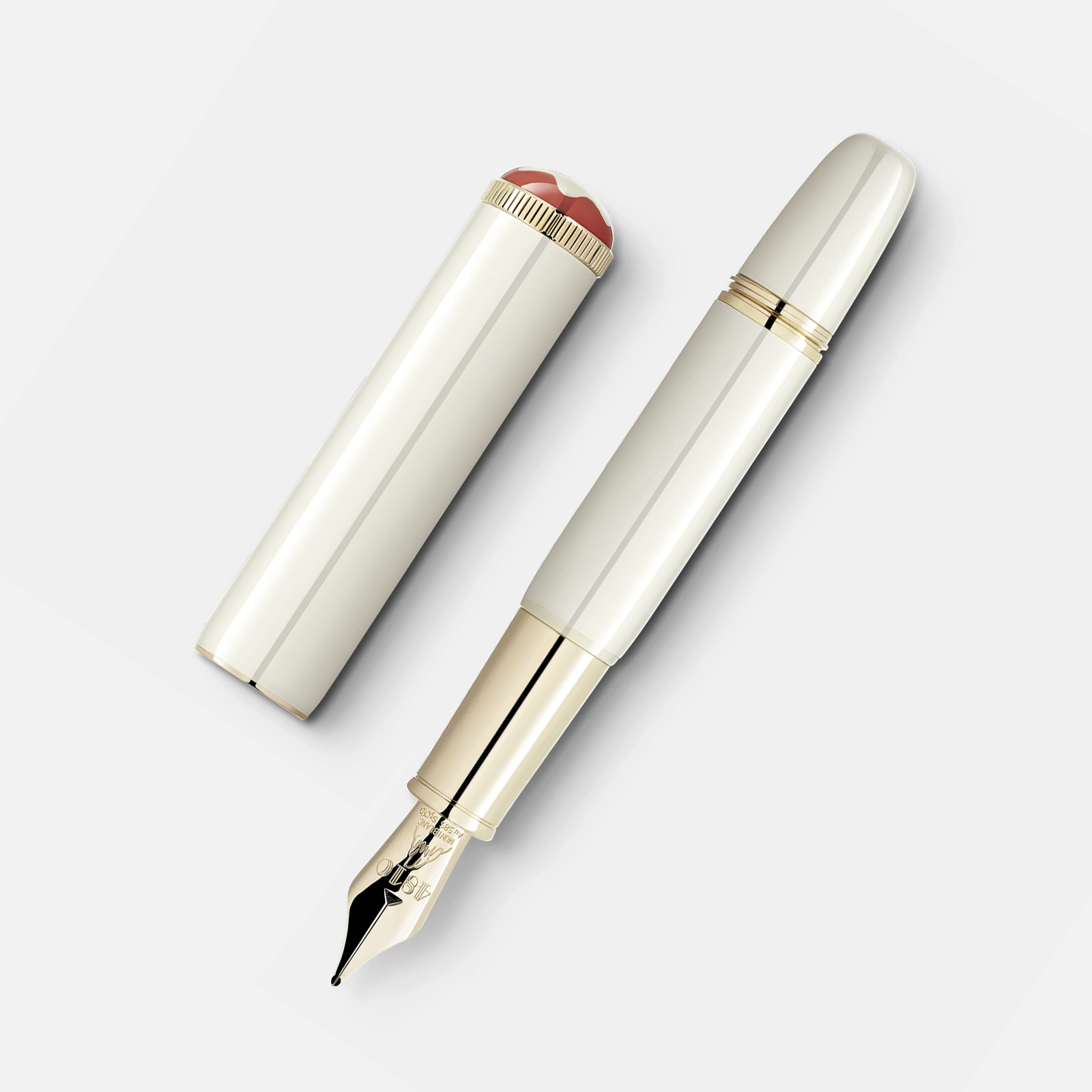 Montblanc Heritage Rouge et Noir "Baby" Special Edition Ivory-Colored ...