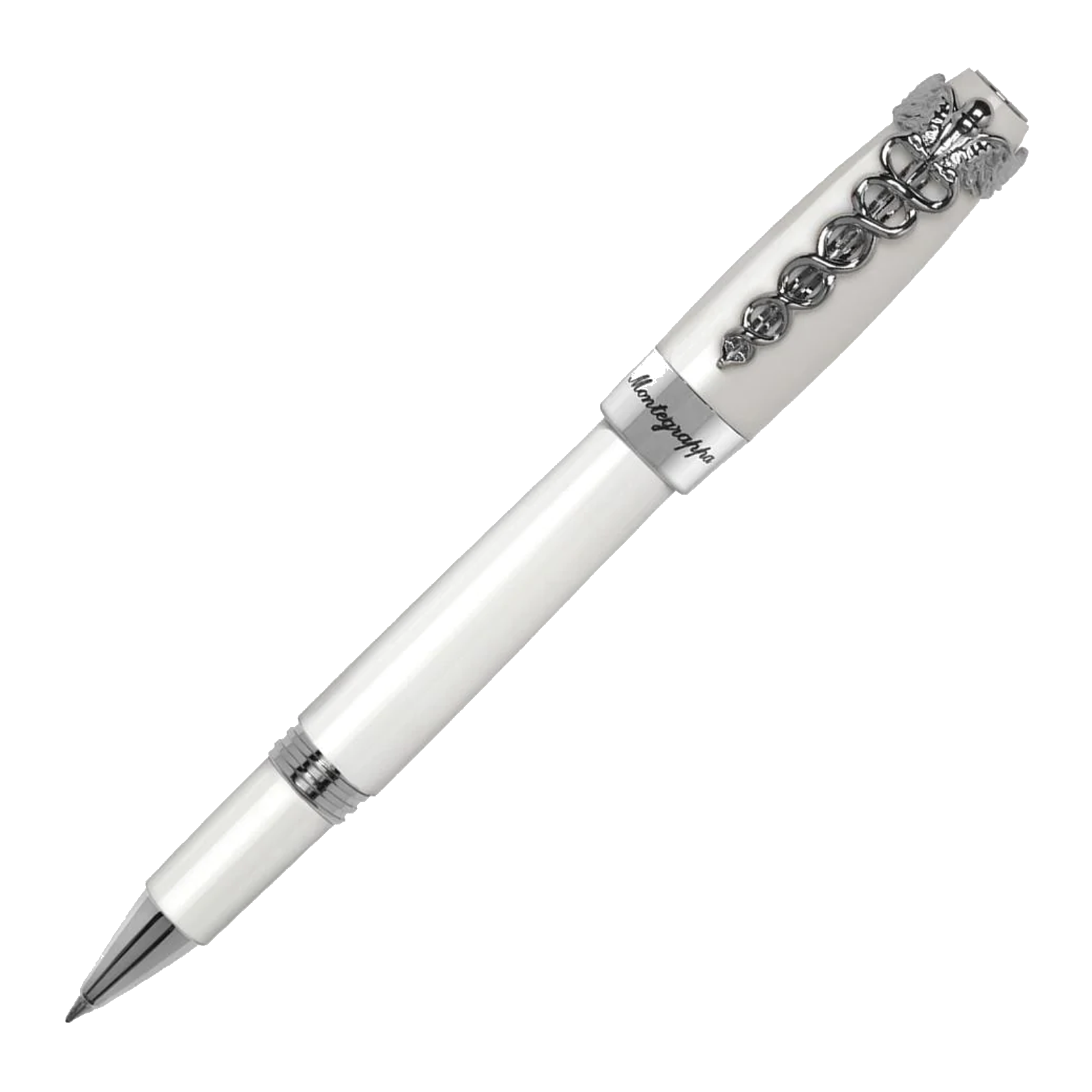 The Pleasure of Writing | Montegrappa Caduceus Palladium & White ...