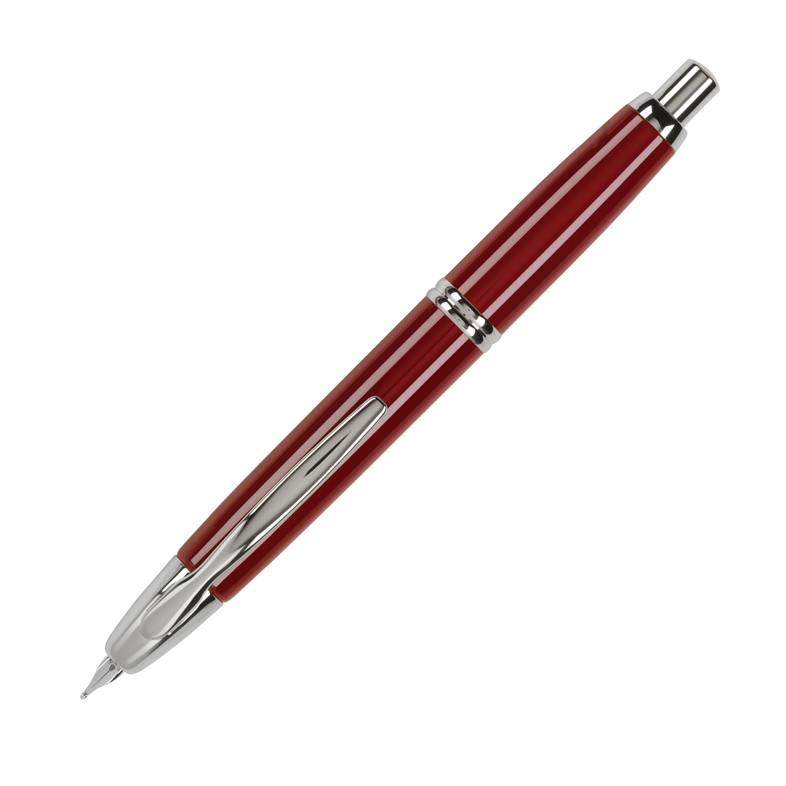The Pleasure of Writing | Pilot Vanishing Point Red / Rhodium Fountain Pen
